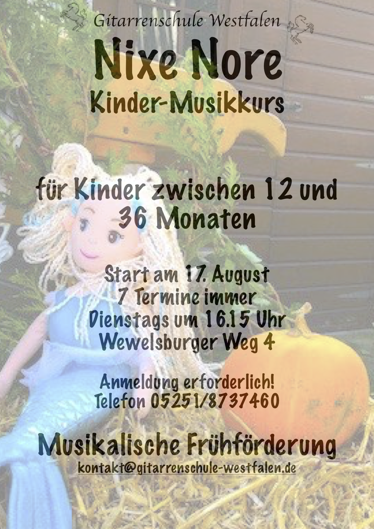 Musikalische Frühförderung – Musikschule As bis Gis
